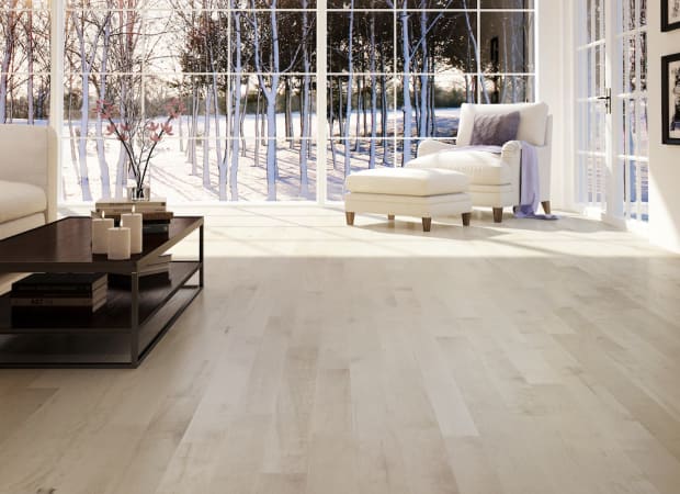 Design+ Collection - Smooth Hard Maple Engineered 3/4 in Ivoor 6.5 ...