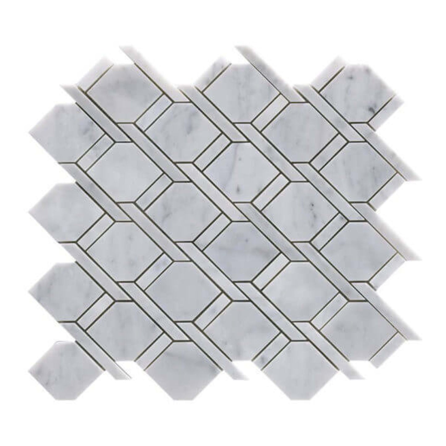 Stone & Marble in Carrara/Natural _ Rope Tile – Royal Flooring