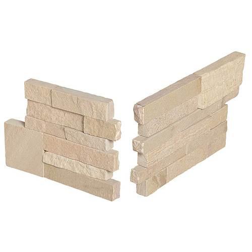 Stacked Stone in Eastern Sand (Stacked Stone Corner) Natural Stone ...